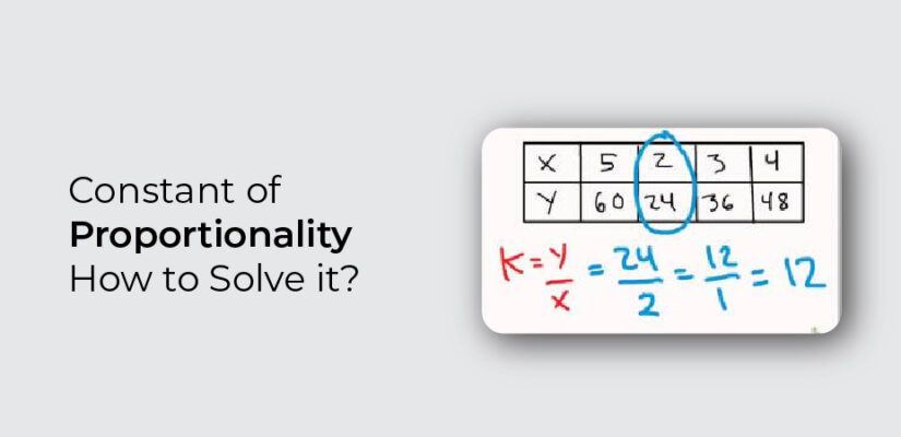 Constant Of Proportionality How To Solve It